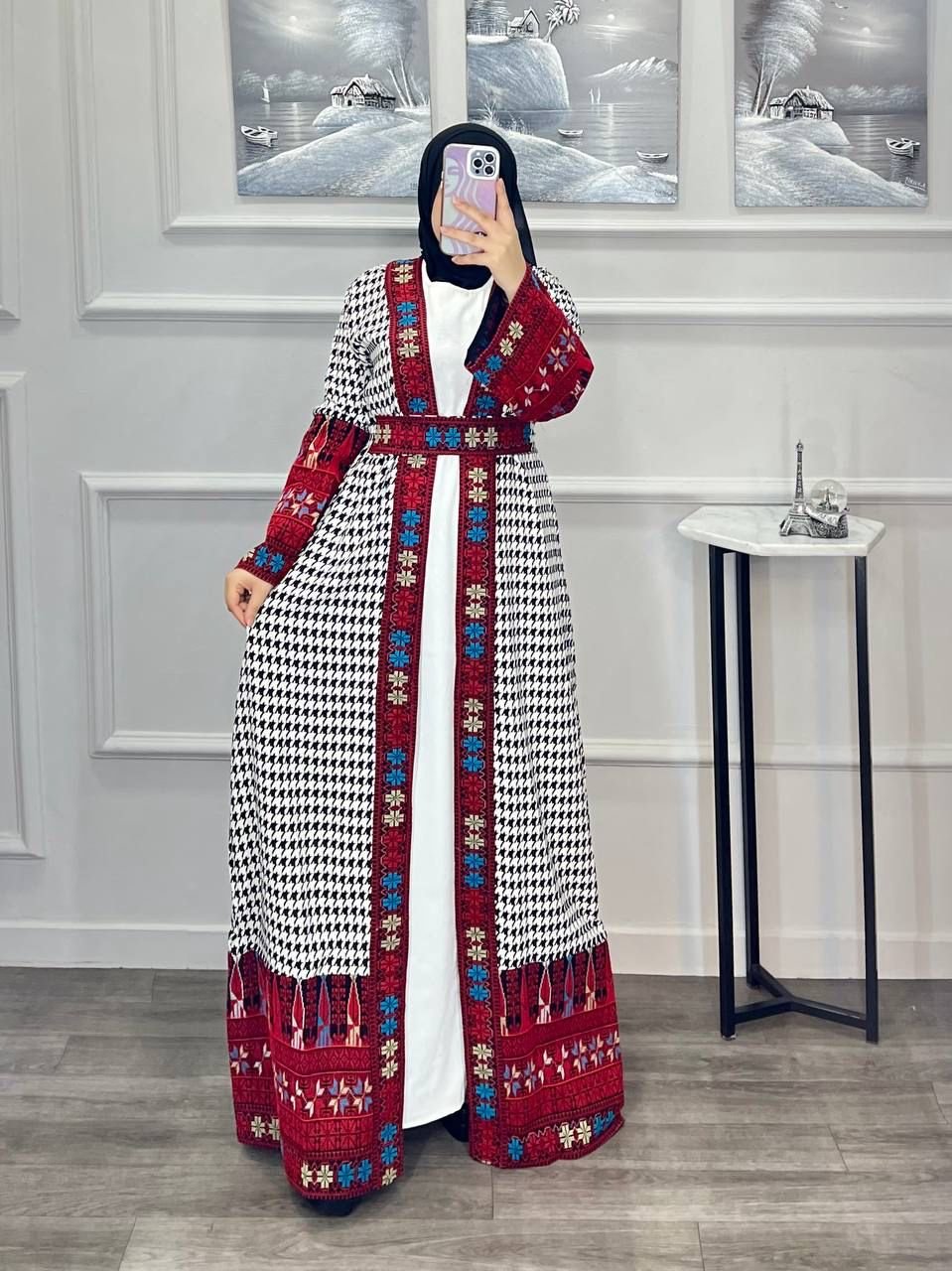 COLORFUL OPEN ABAYA - Daisy Store